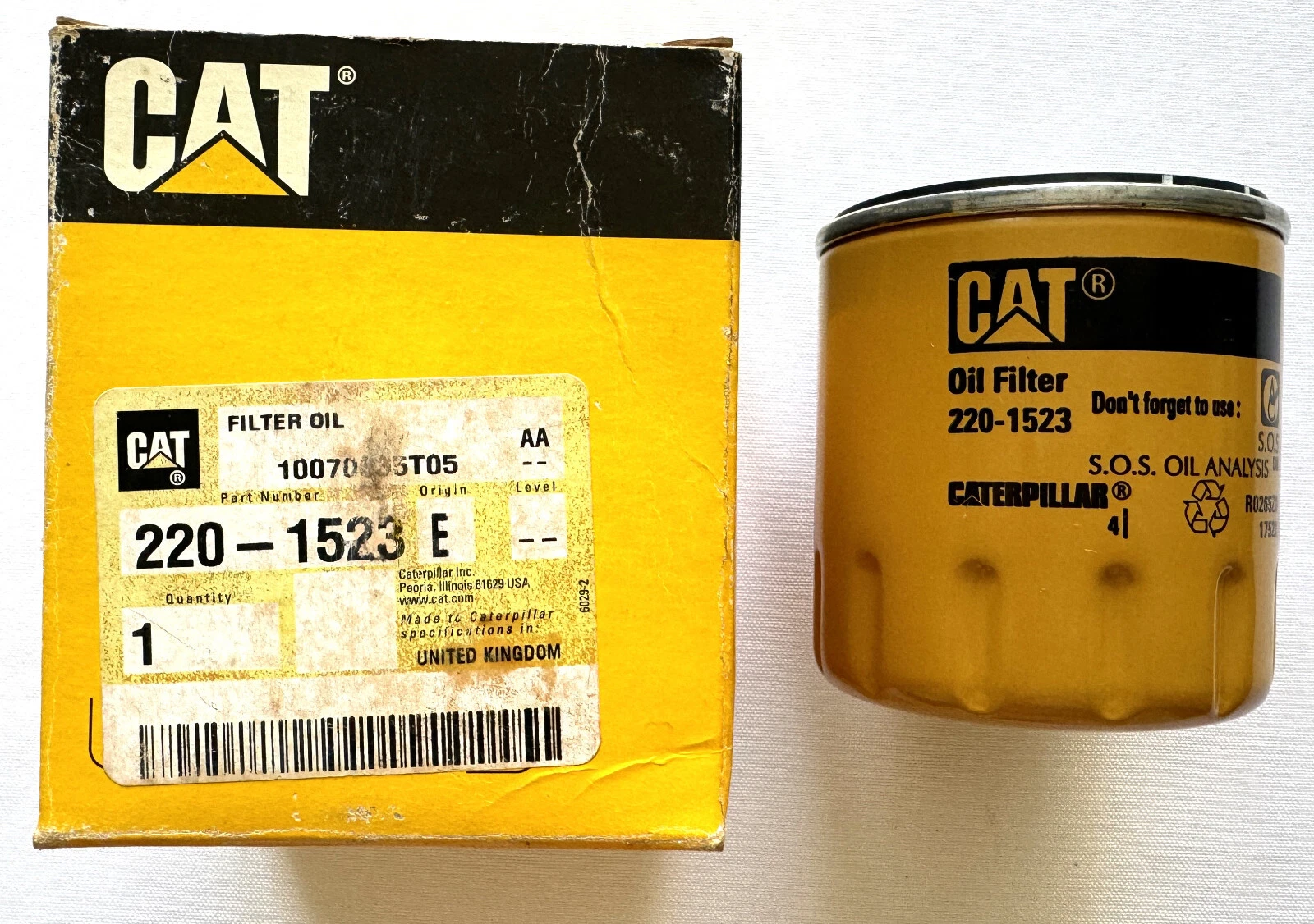 2201523 Caterpillar Oil Filter Compatible for Caterpillar C2.2, C1.1 ...